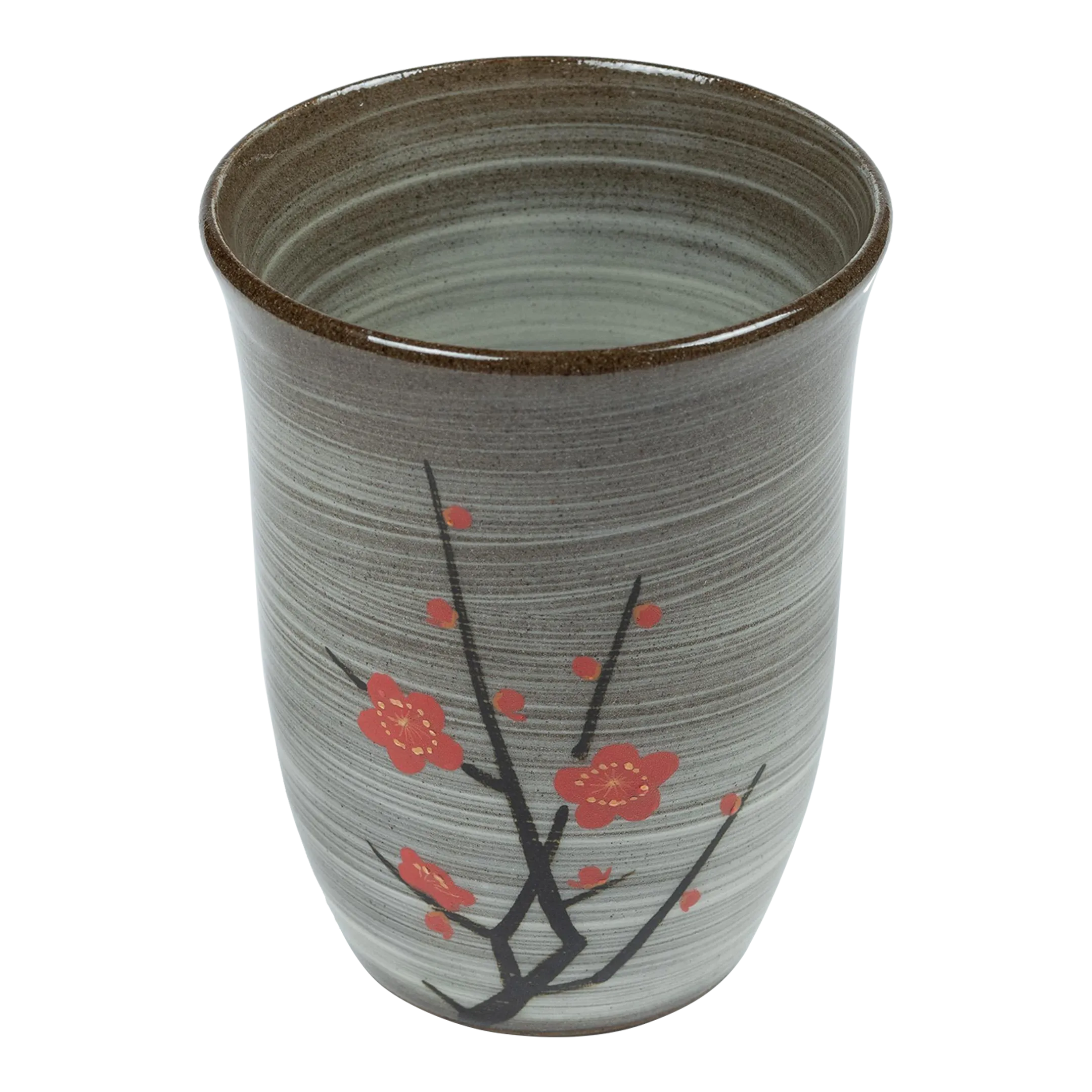 Mid 20th Century Utsutsugawa Shochu Cup With Red Plum Decoration | Chairish