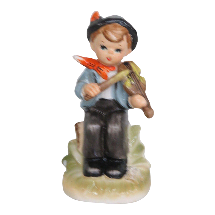 Boy With a Violin Arnart 5th Ave Porcelain Figurine | Chairish