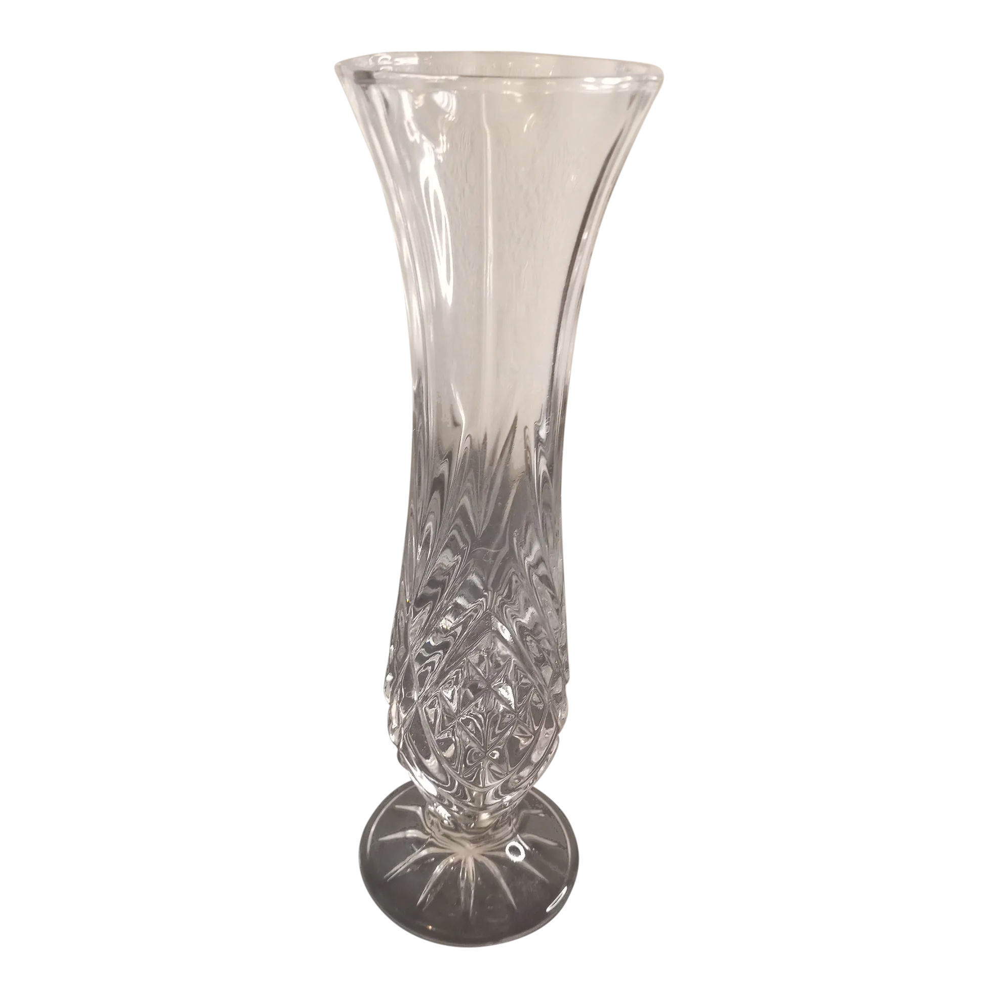 Vintage Lead Crystal Vase | Chairish