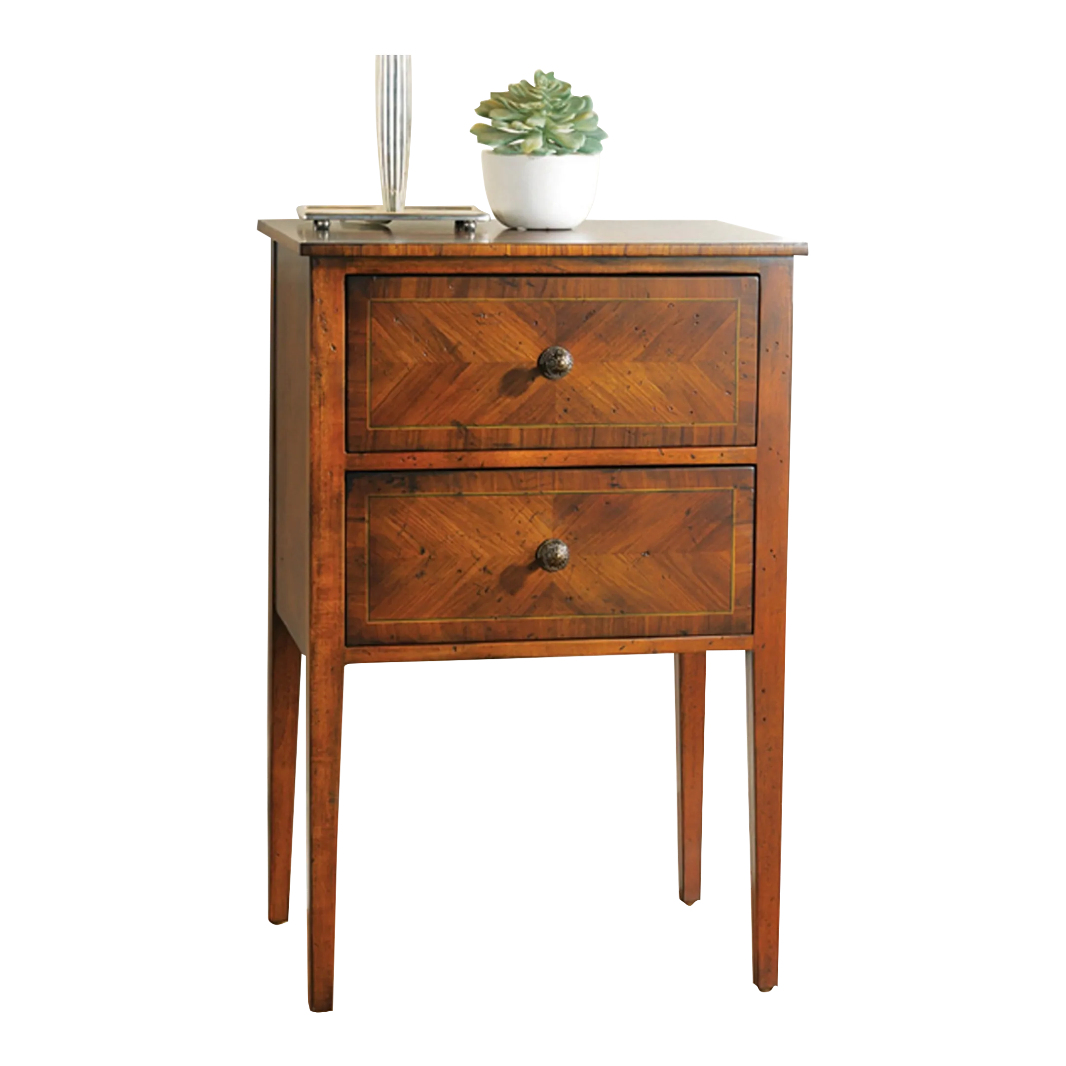 Continental Two Drawer Stand | Chairish