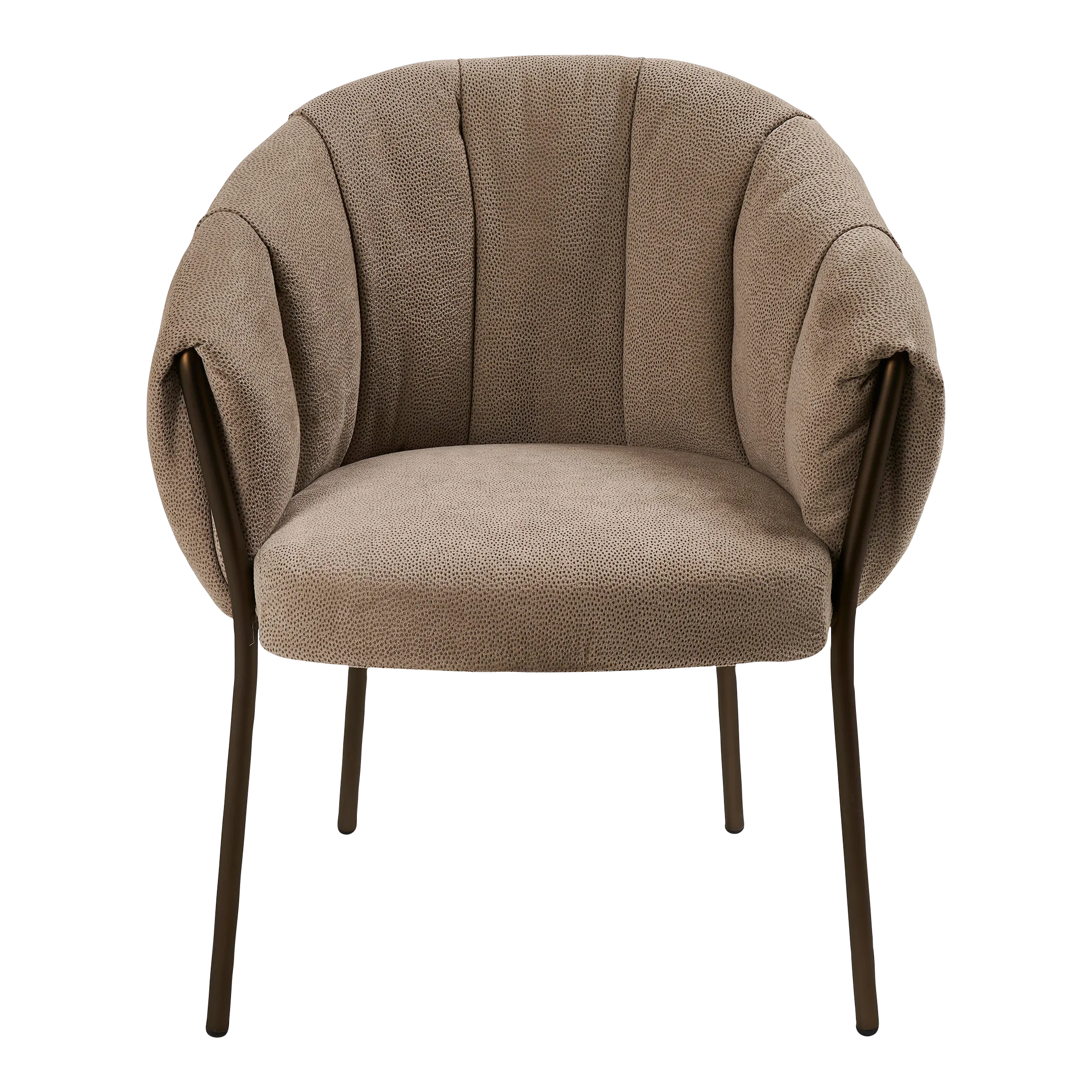 Puffin Dining Chair, Titanio, Upholstered in Stingray Schumacher ...
