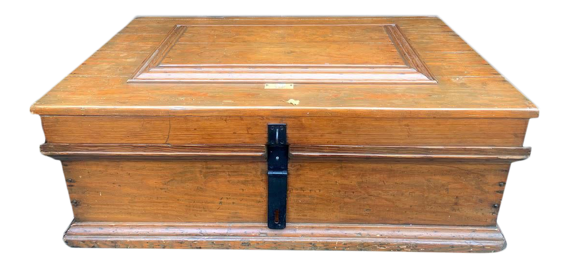 1927 Large Carpenter's Box Signed M. Kroll | Chairish