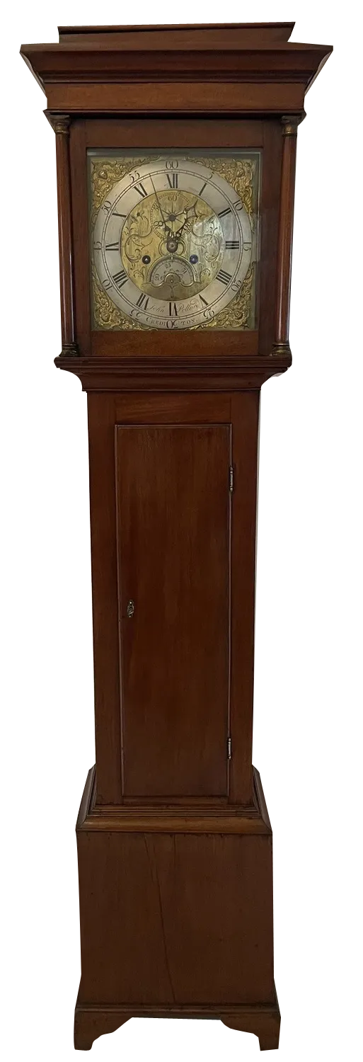 Antique George III Brass Faced 8 Day Longcase Clock by John Pollard of ...