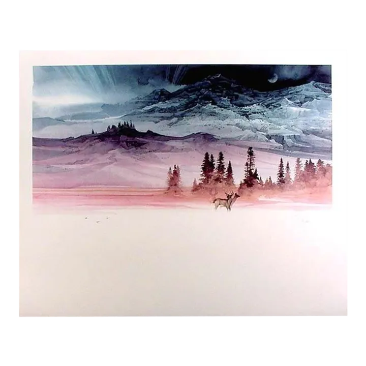 Michael Atkinson "Serenity" Signed Numbered Art Print of Mountains at ...