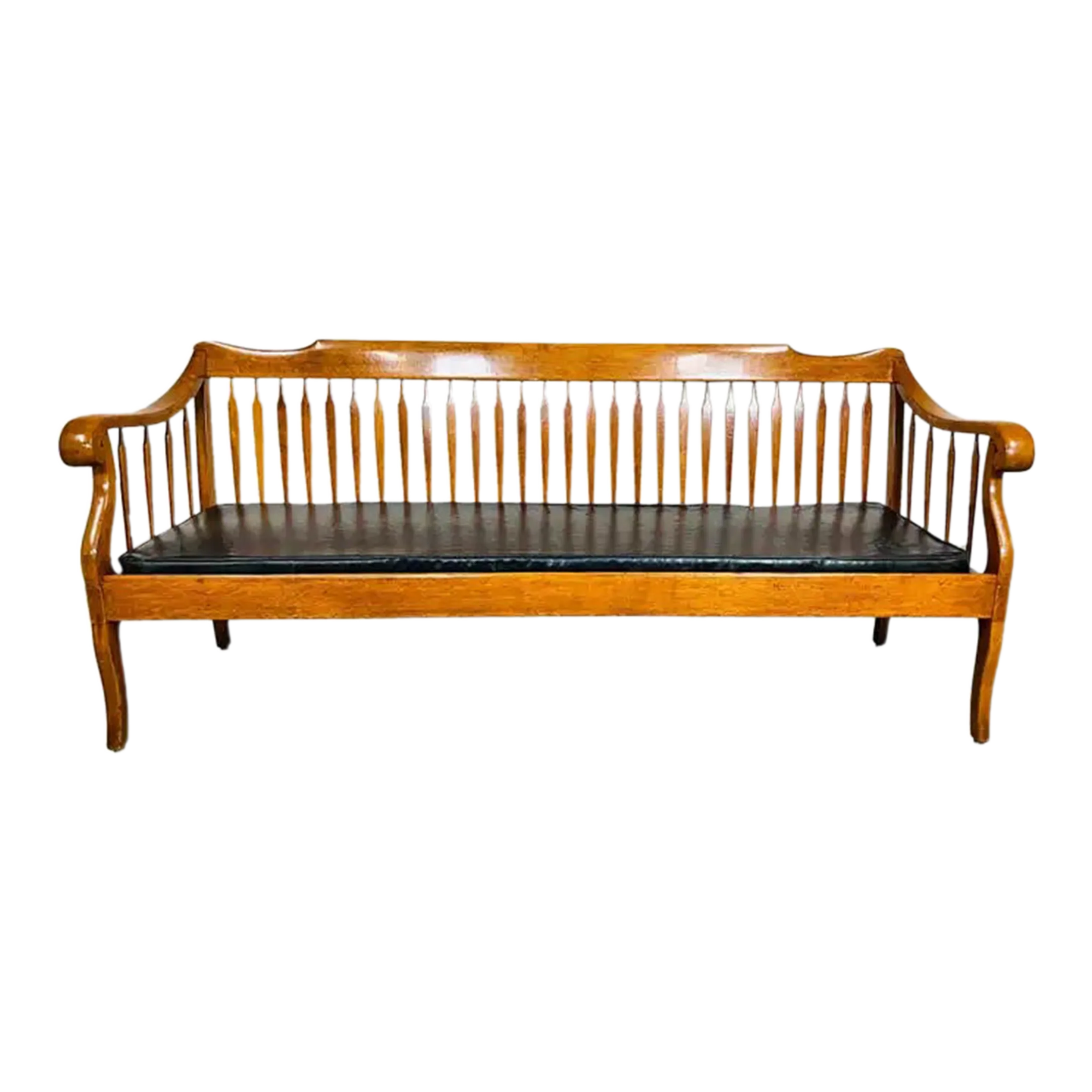 Early 20th Century Antique Lawyers or Lobby Bench | Chairish