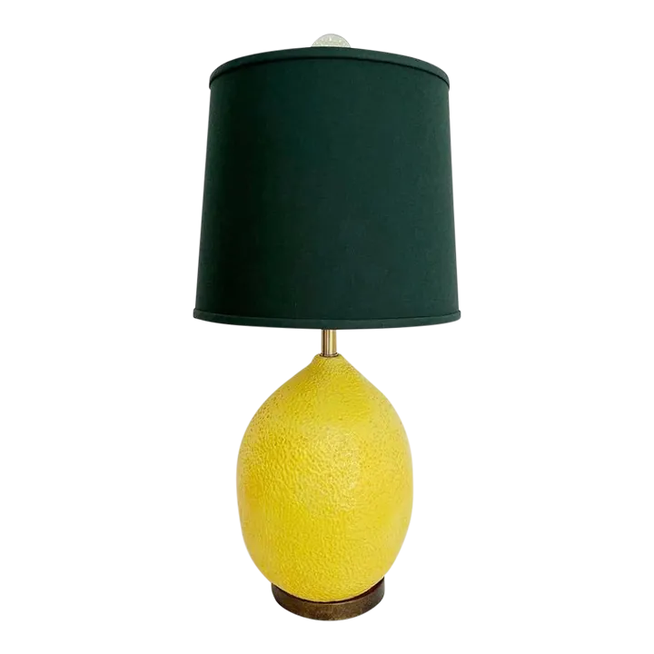 1970s Oversize Lemon Lamp by Hanson & Shade | Chairish