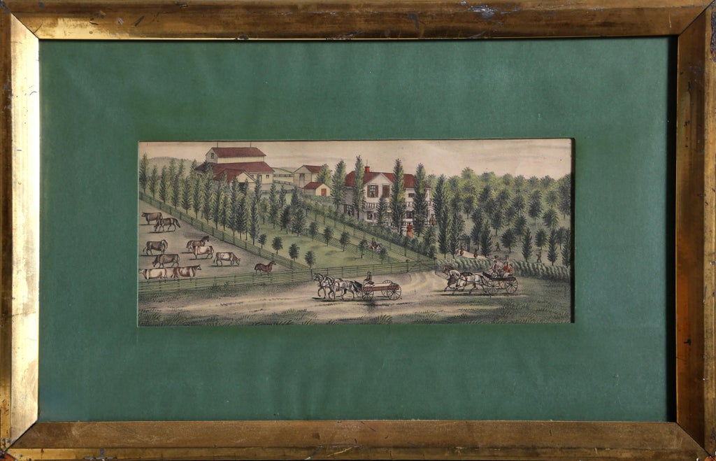 Farm Land, Unknown Artist Lithograph | Chairish