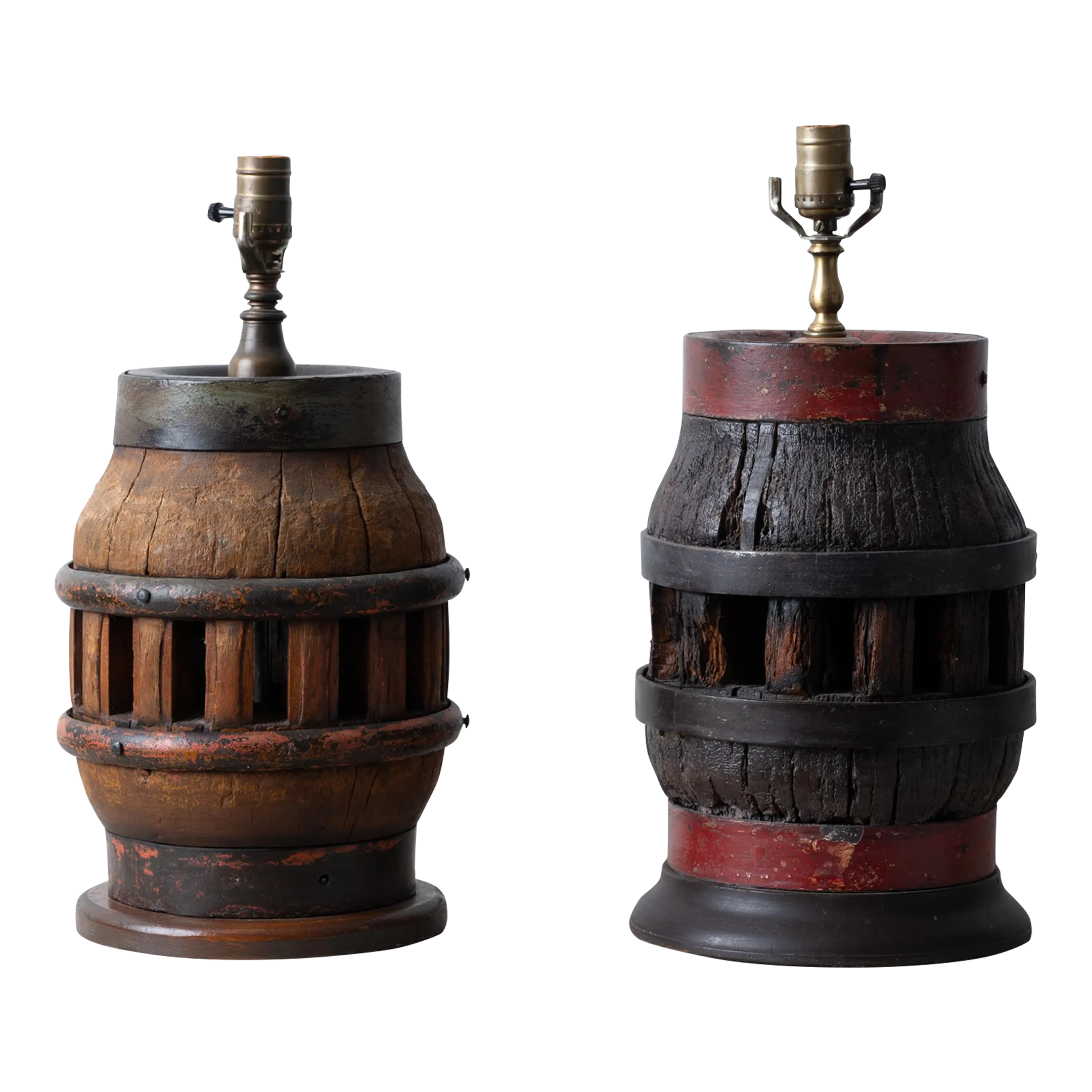 Wagon Wheel Hub Lamps | Chairish