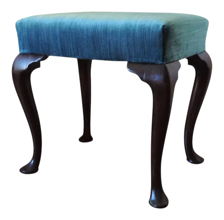 Antique 18th Century English George III Mahogany Stool | Chairish