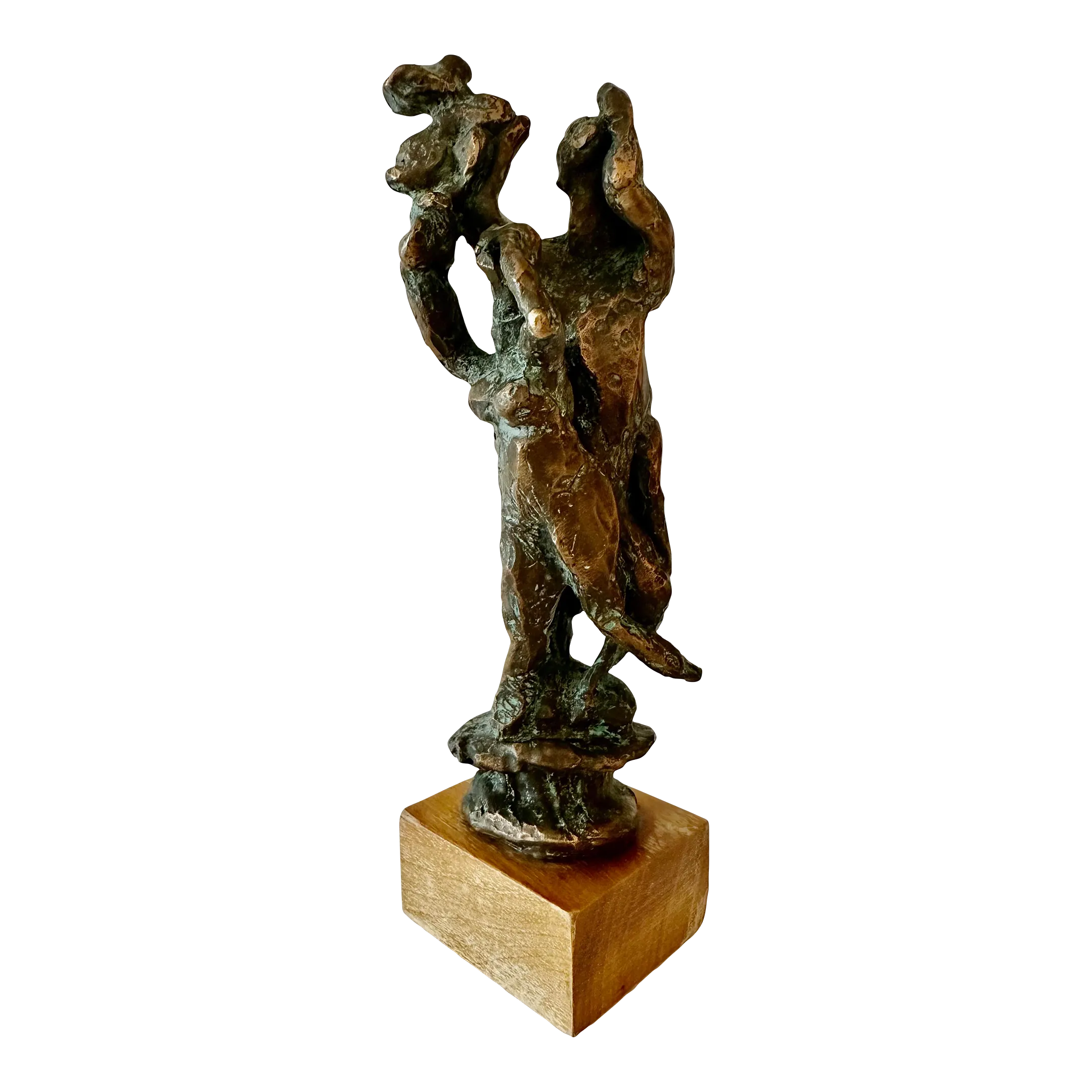 Figurative Vintage Bronze Sculpture | Chairish