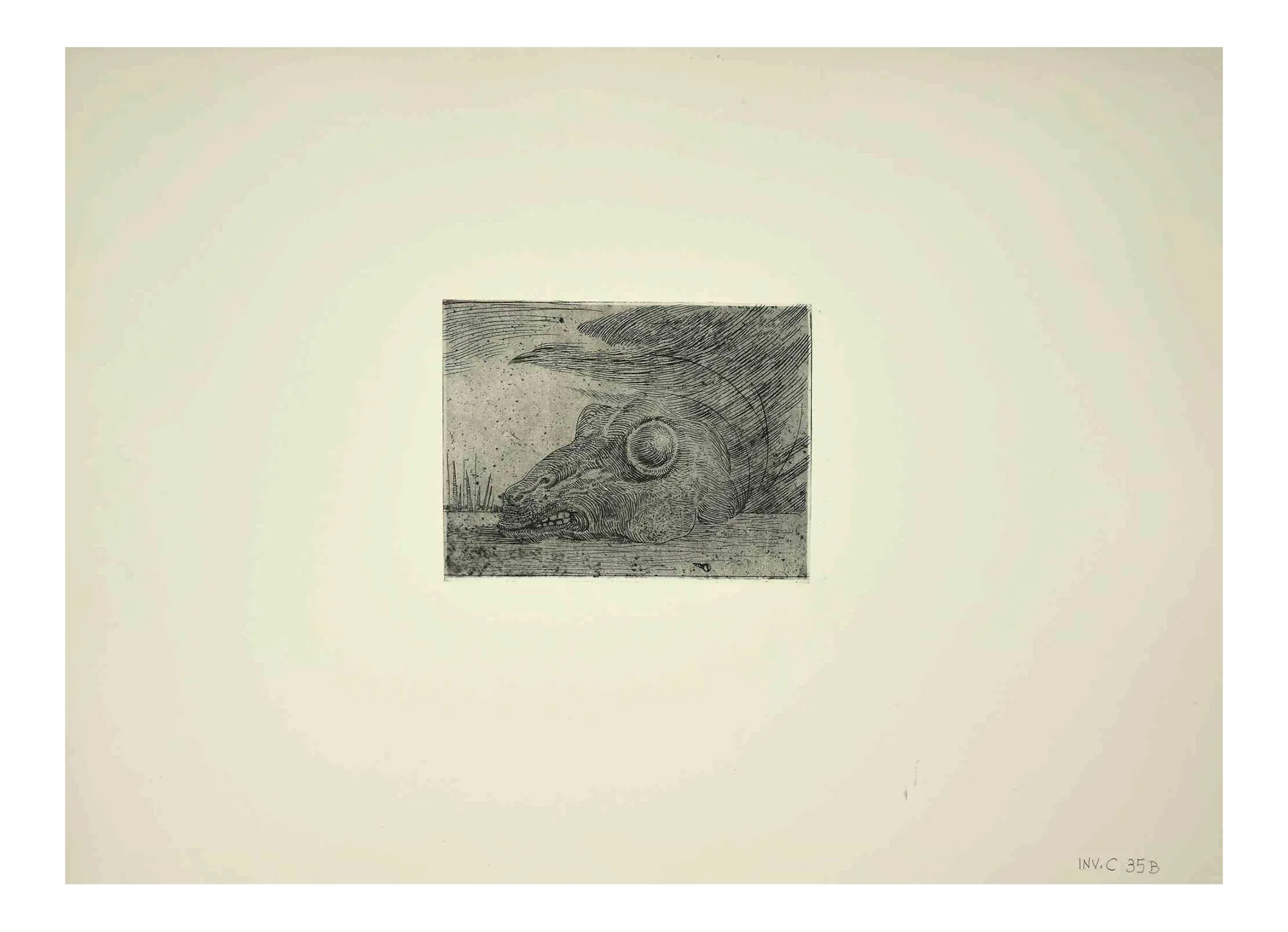 Leo Guida, Surreal Scene, Etching, 1970s | Chairish