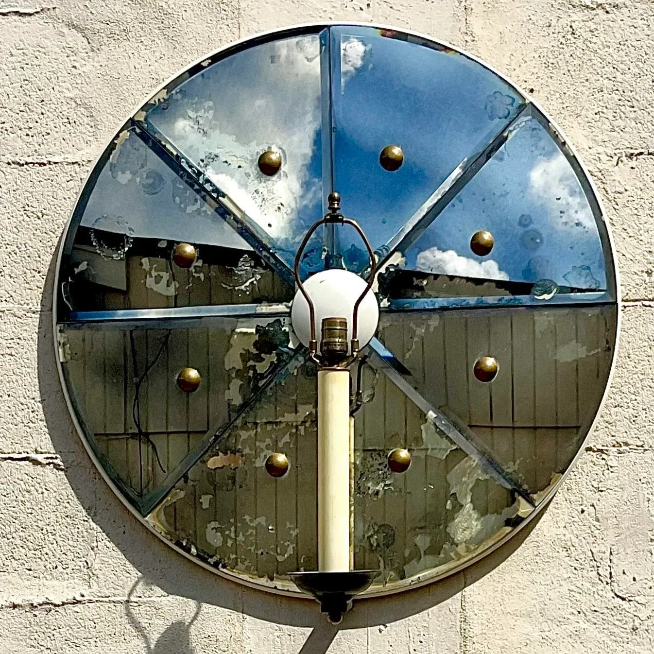 satellite tv dish mirror