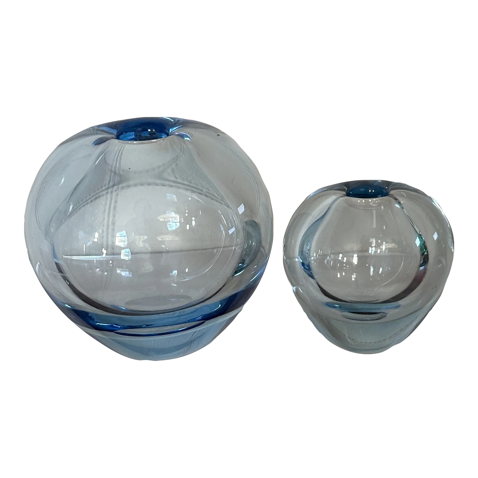 Vintage Danish Handblown Glass Drop Vases by Per Lütken for Holmegaard ...
