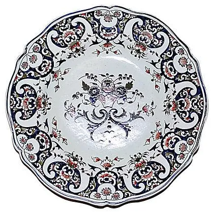 French Faience Plate | Chairish