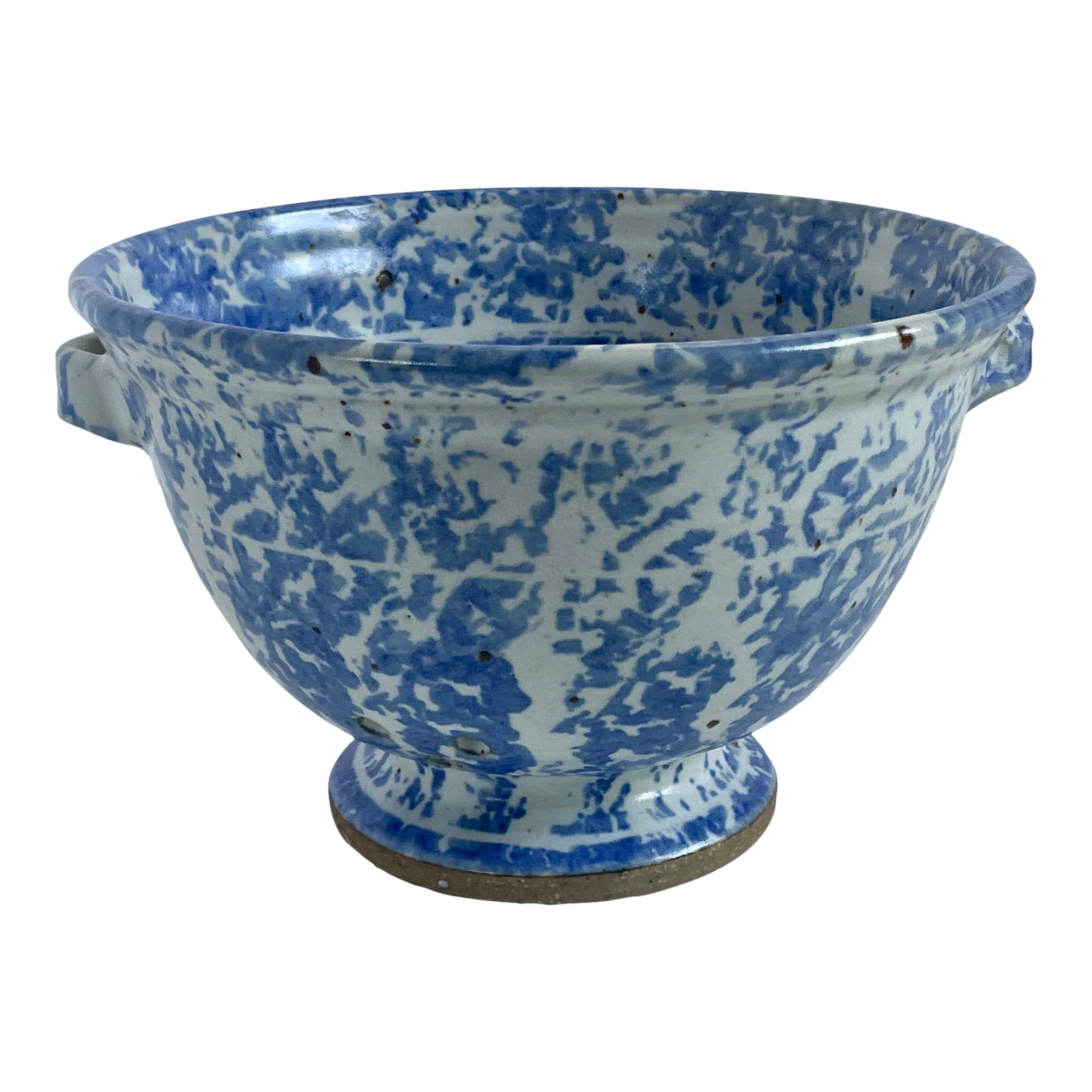 20th Century American Spongeware Colander - | Chairish