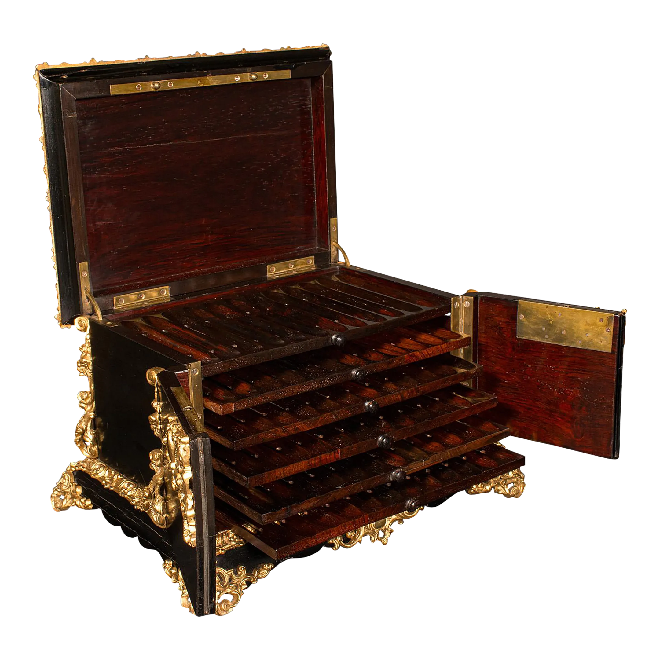 1860's Antique Cigar Humidor | Chairish