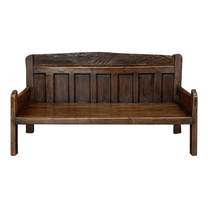 18th Century Rustic Bench | Chairish