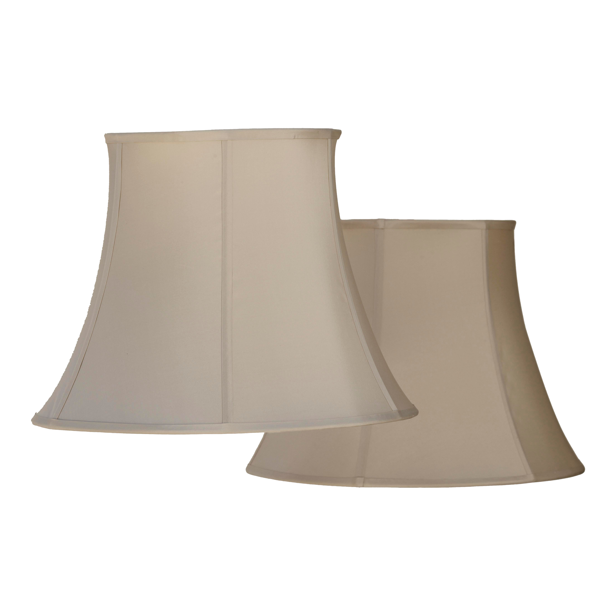Ecru Silk Bell Shaped Lamp Shades - a Pair | Chairish