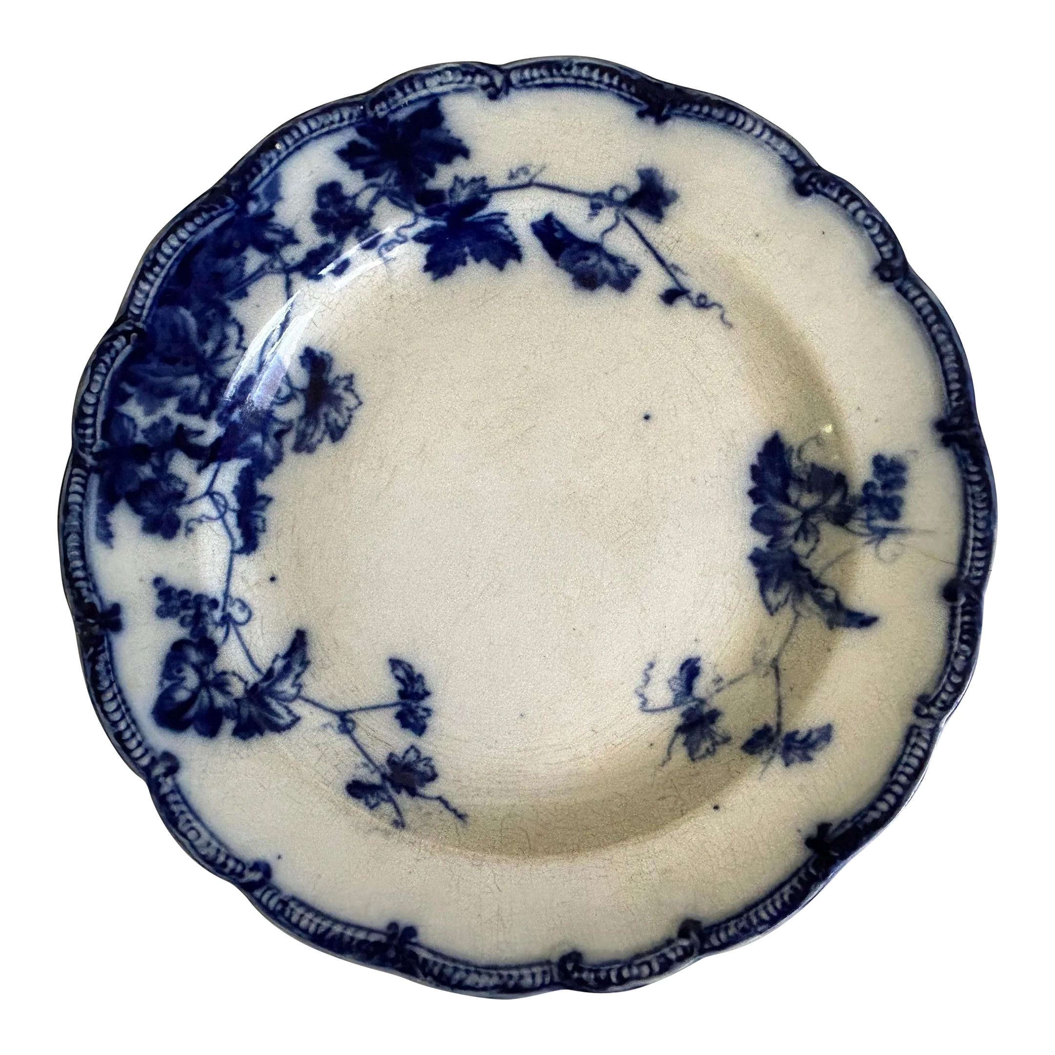 Antique Aesthetic Ridgway Flow Blue Lonsdale Pattern Platter, Circa ...