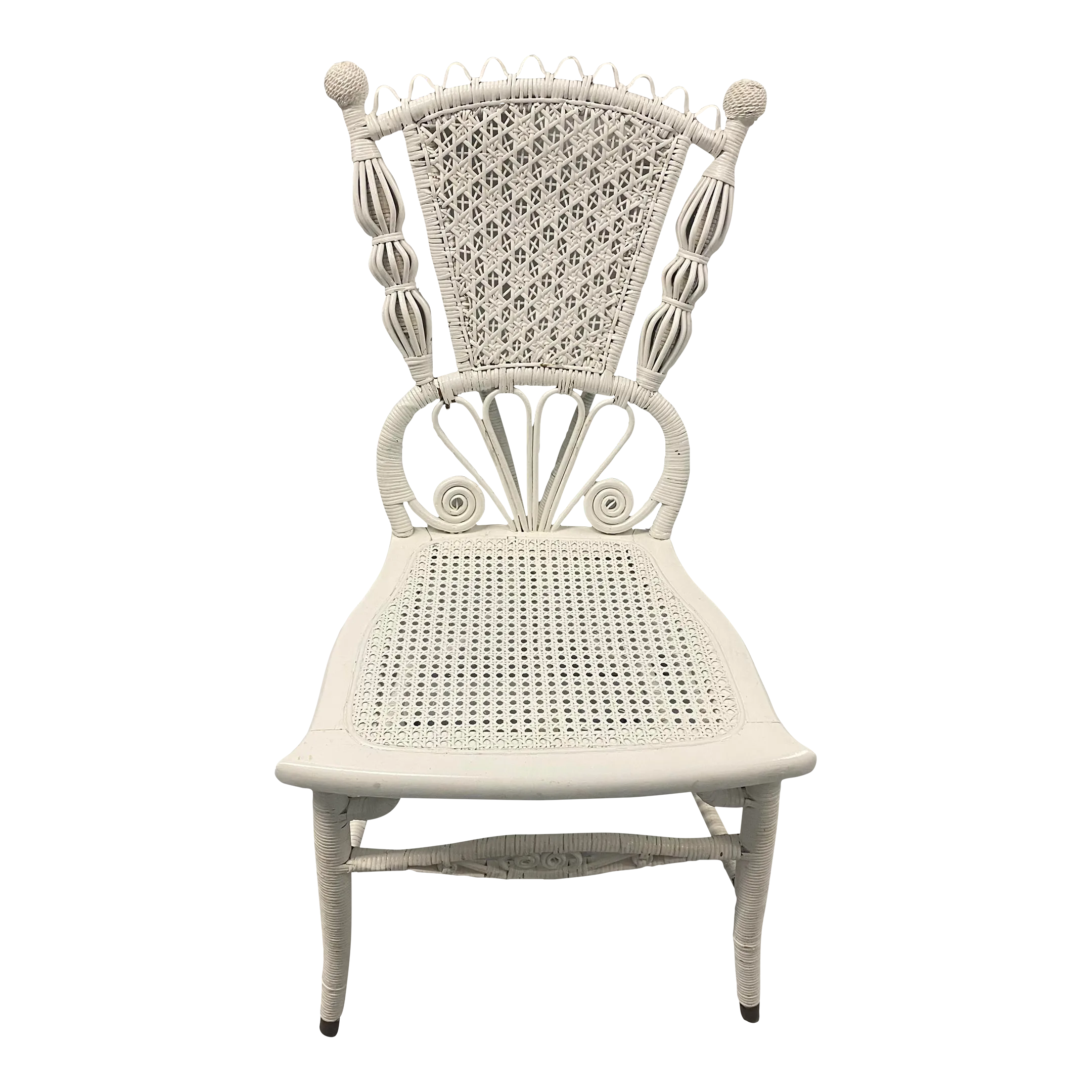 Wakefield Rattan Co. Victorian Wicker Chair, C. 1900 | Chairish