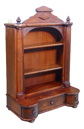 Table or Wall Cabinet with Shelves and Drawers | Chairish