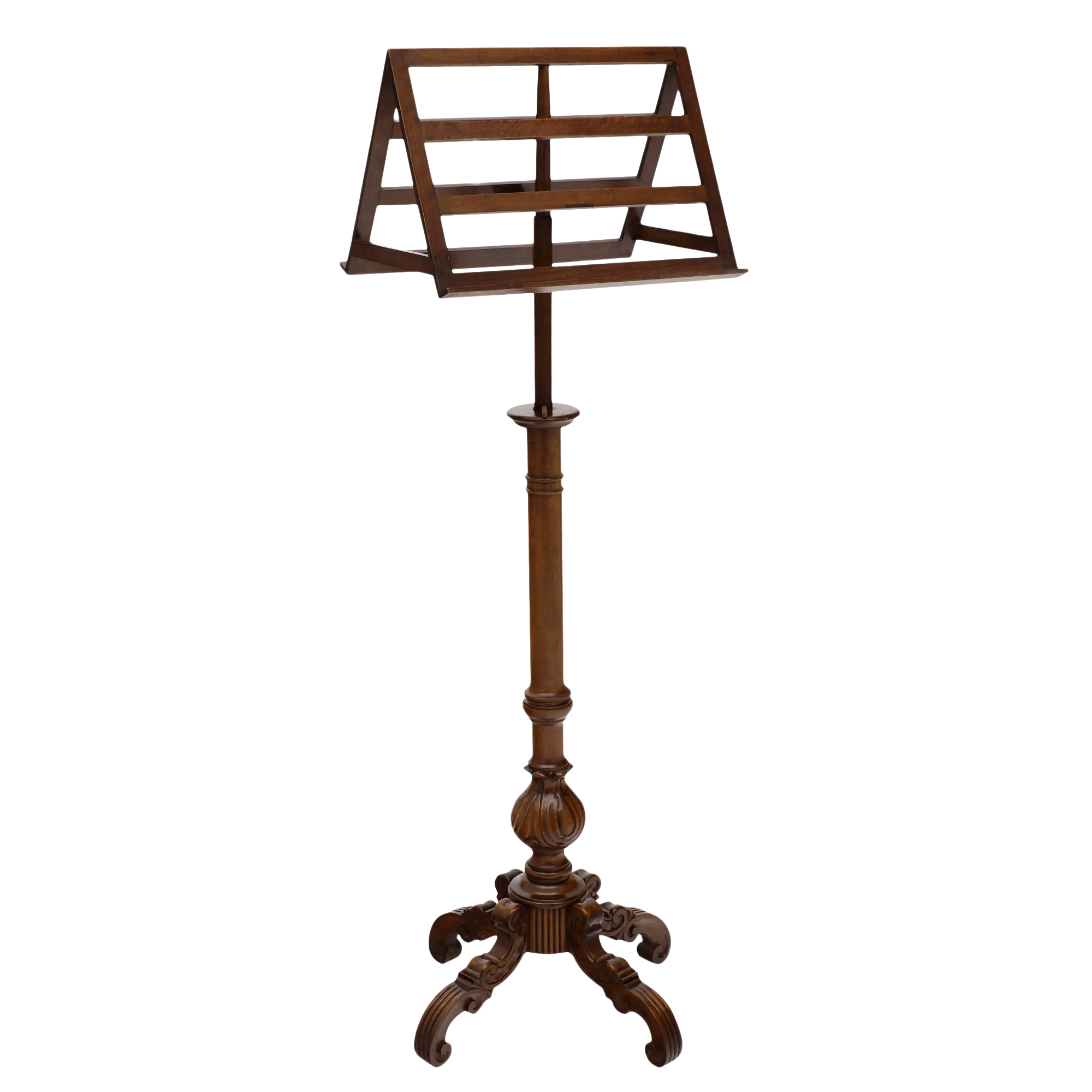 19th Century French Walnut Lectern | Chairish