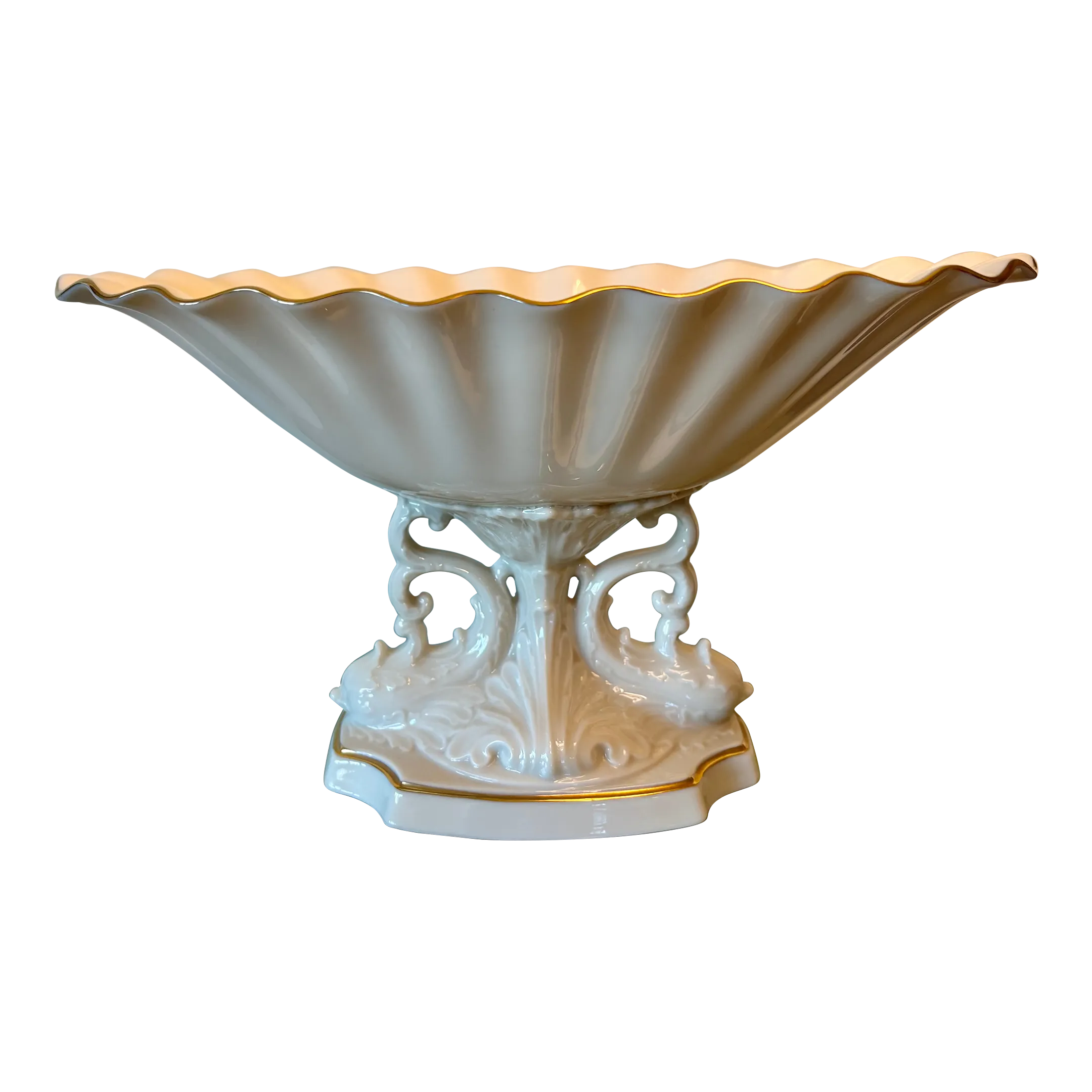 Vintage 70s Lenox "Aquarius Collection" Centerpiece | Chairish