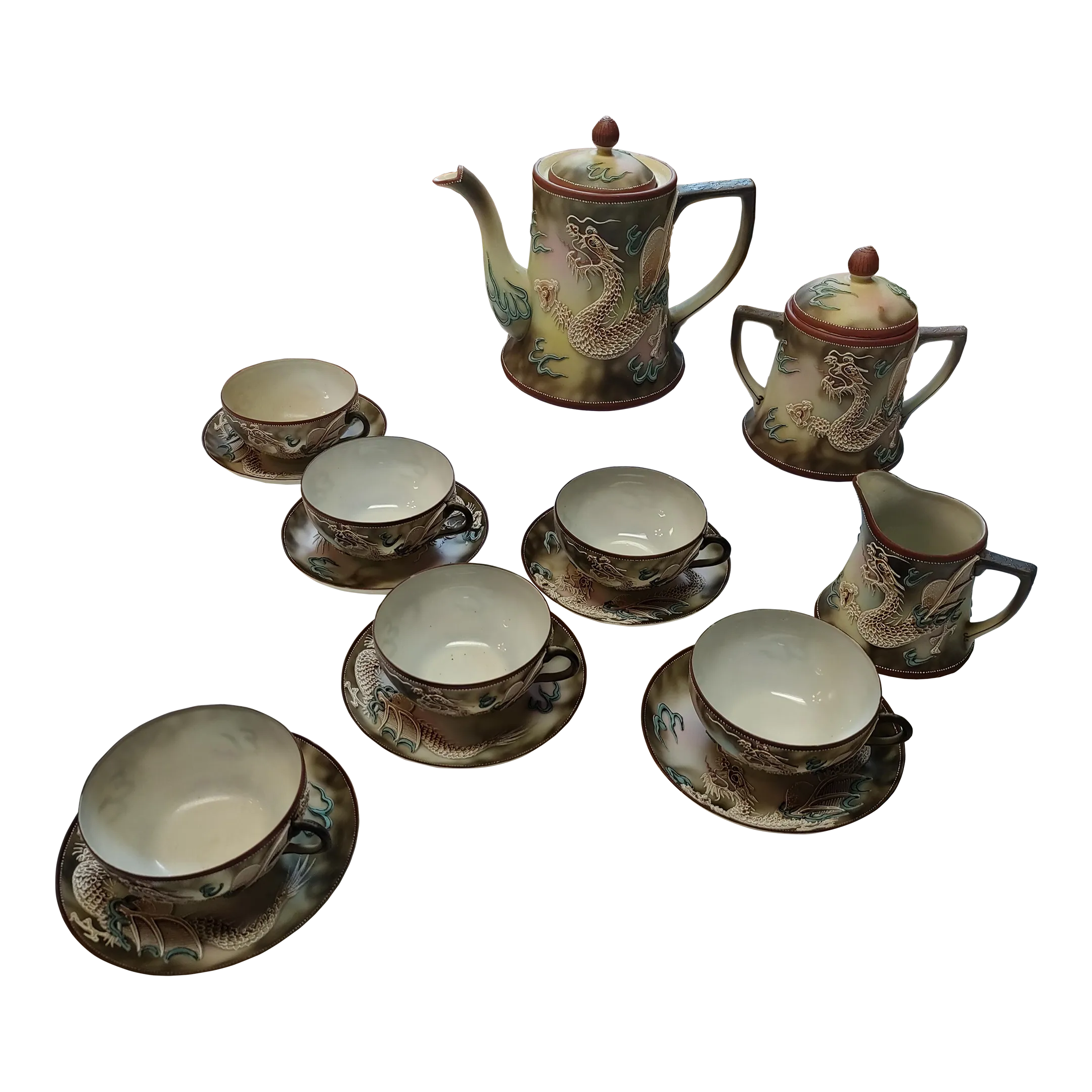 1950s Nippon Tea Set- 15 Pieces | Chairish