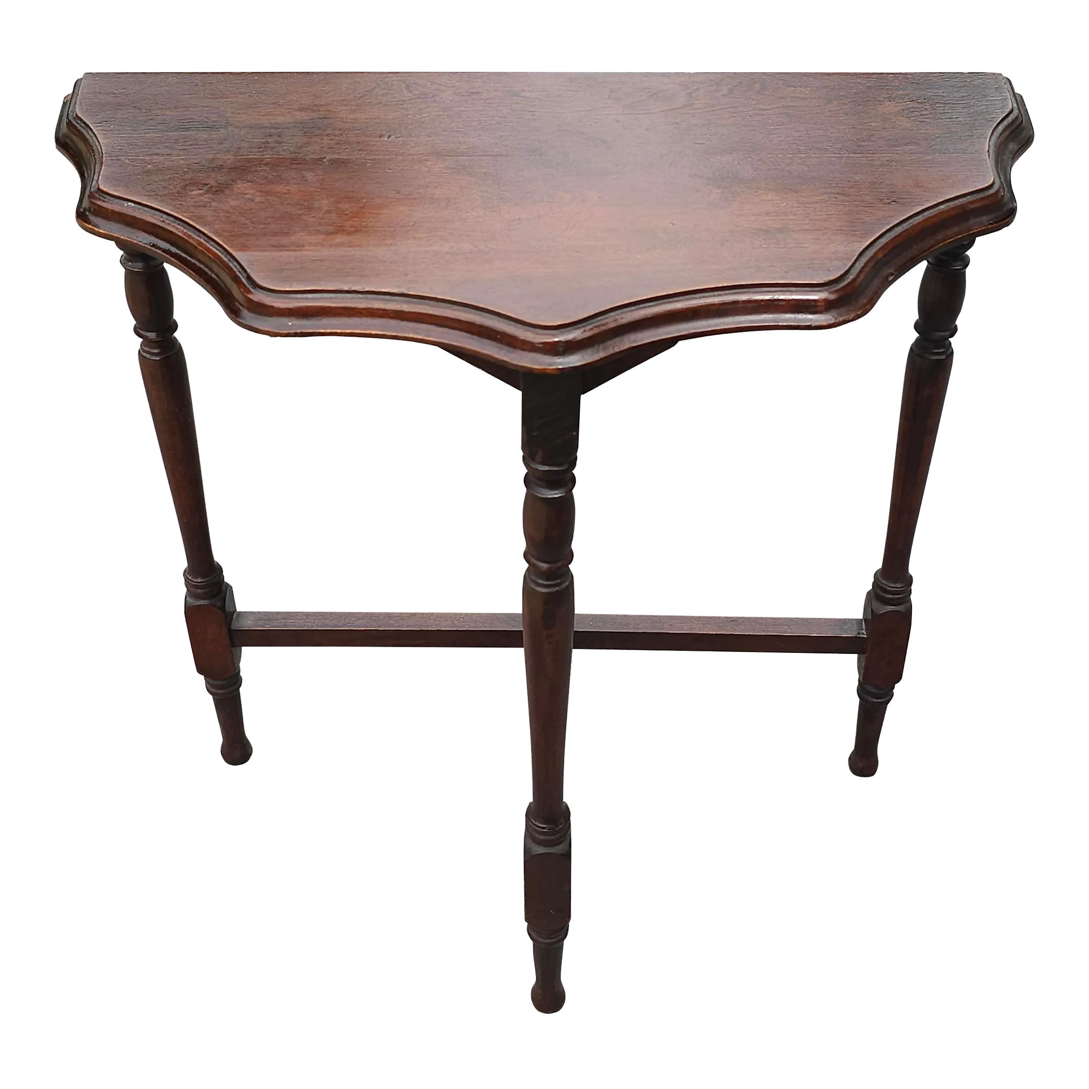 Early 20th Century Victorian Style Magohany Console / Side Table | Chairish