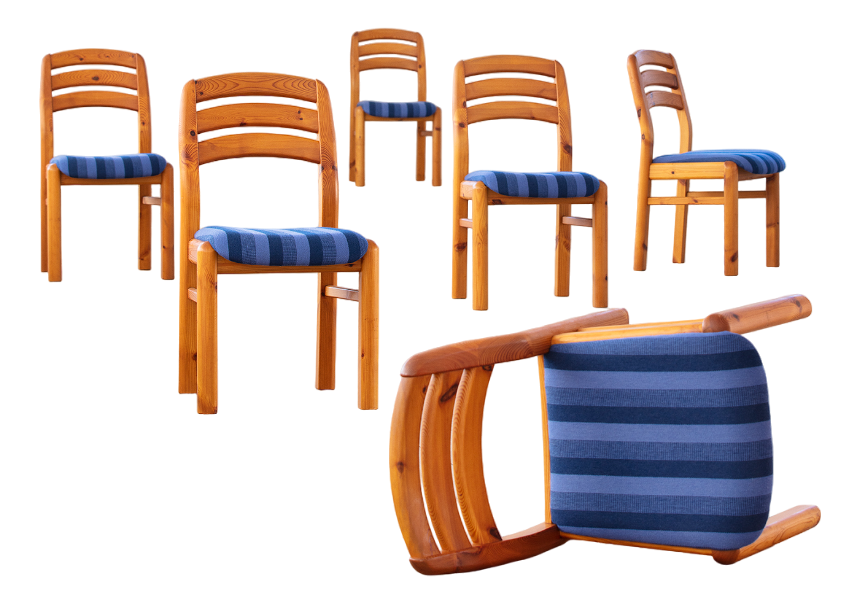 Vintage Dining Chairs, 2000s, Set of 6 | Chairish