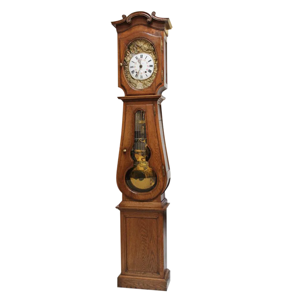 French Antique Long Case Clock | Chairish