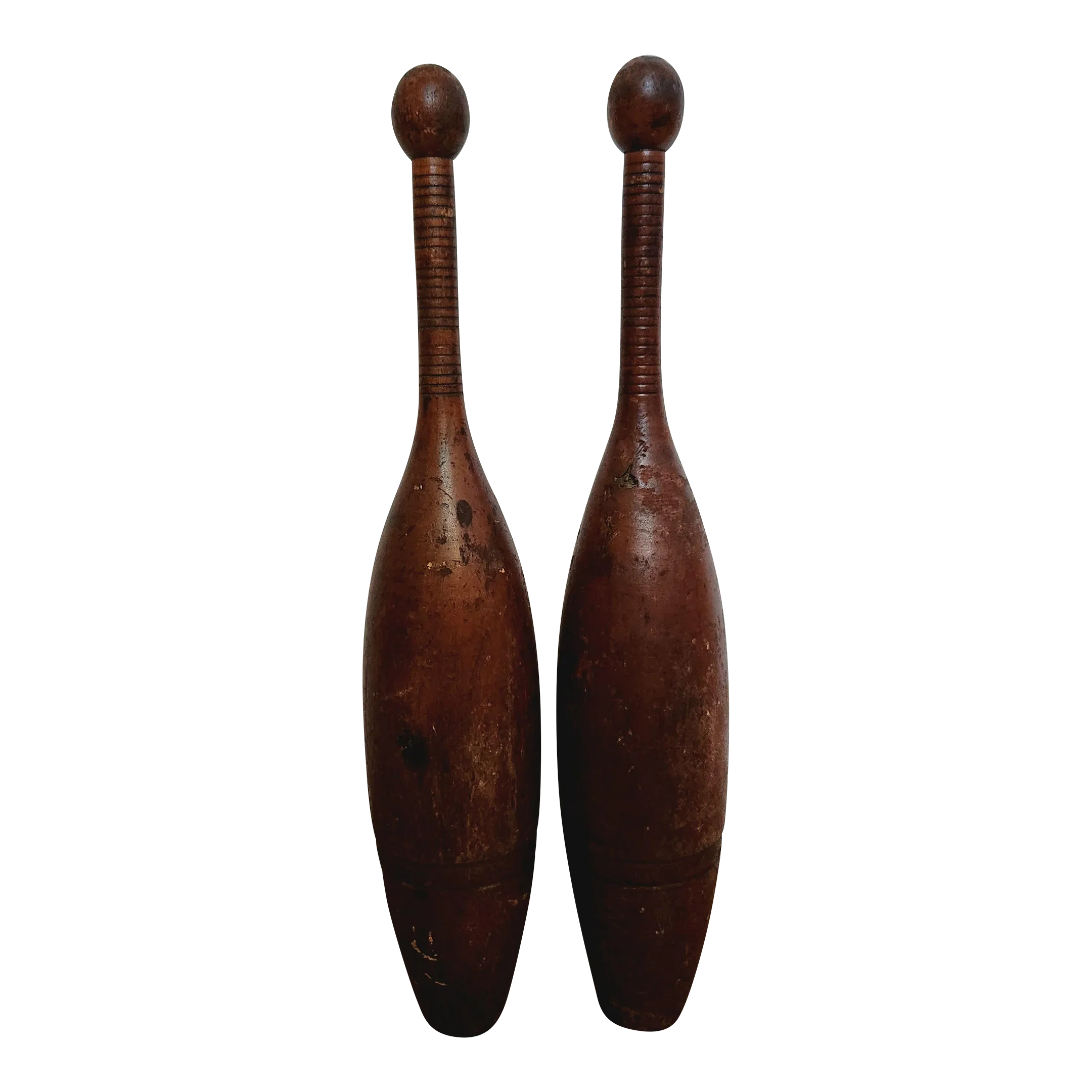 Oversized Vintage Juggling Pins - a Pair | Chairish