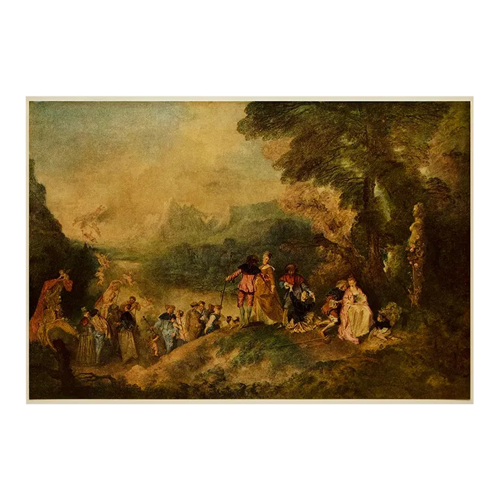 1955 After Jean Antoine Watteau "The Embarkation for Cythera", Vintage ...