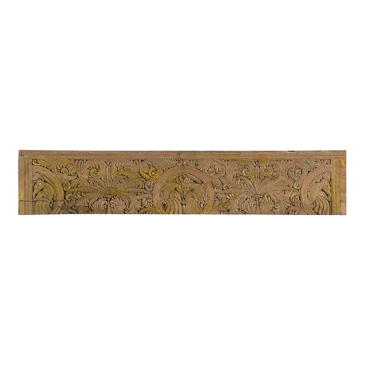 Vintage Rustic Farmhouse Country Style Peacocks Carved Lintel Wall ...