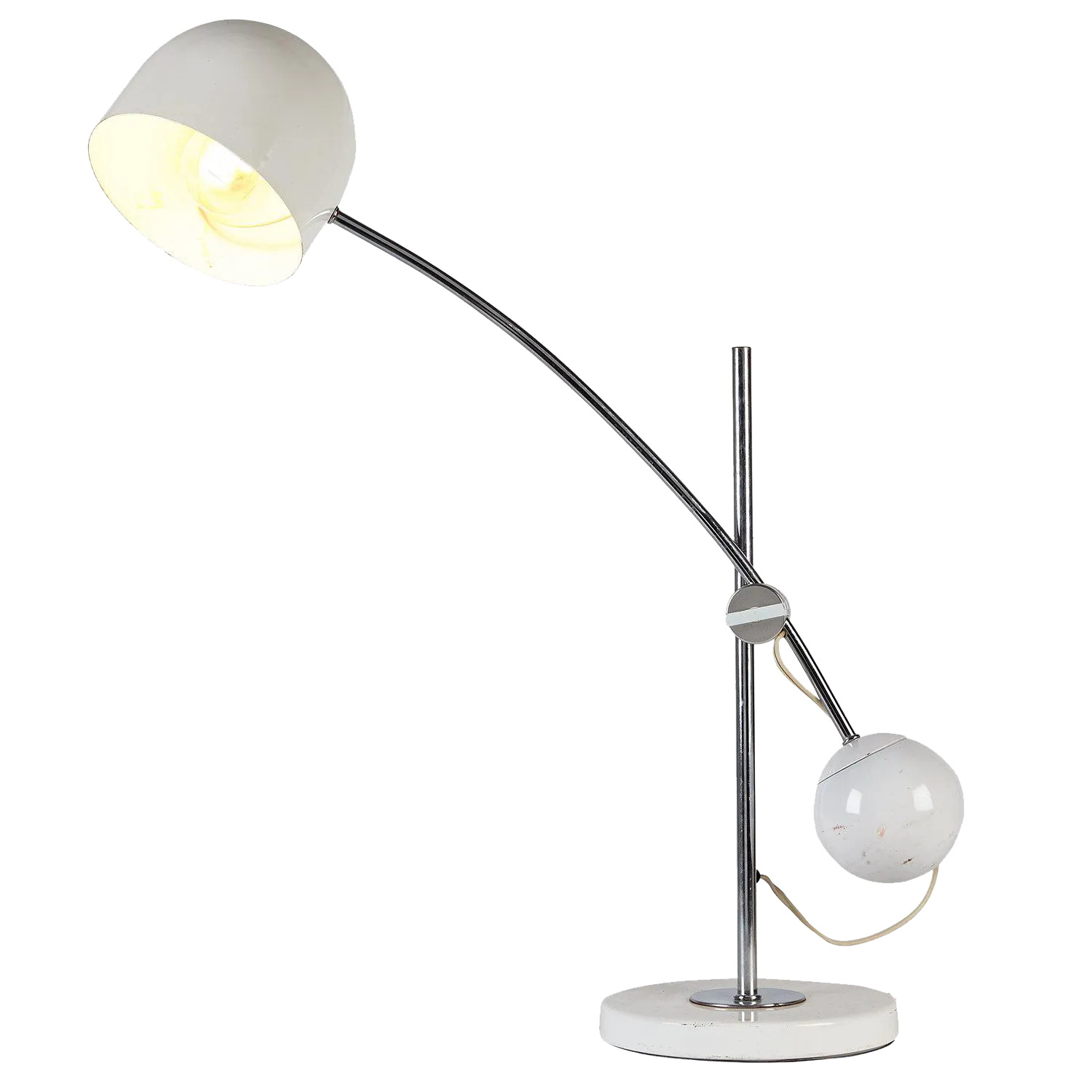White Arc Desk Lamp | Chairish