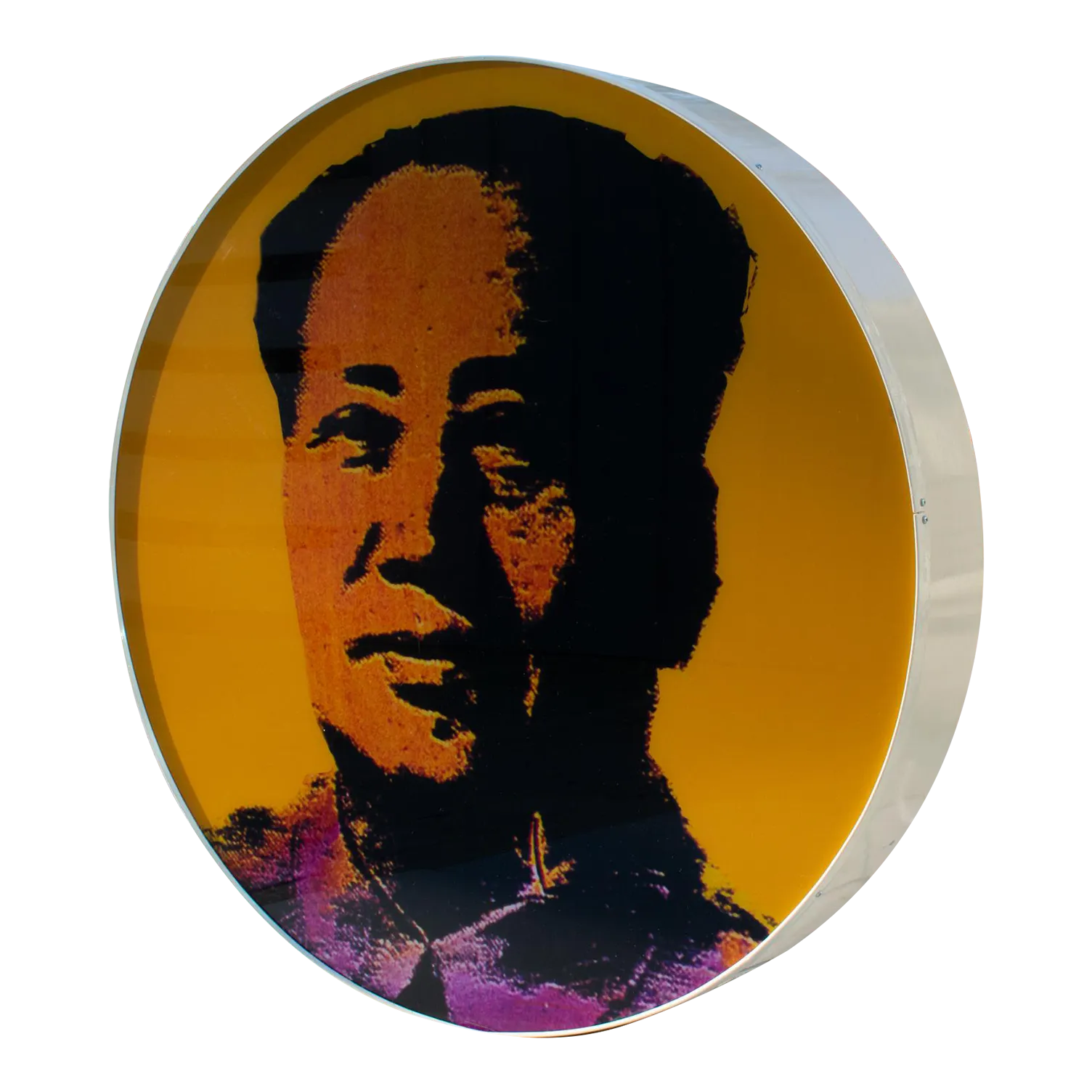After Andy Warhol 1970 Oversized Lightbox, Mao Tse Tung Silkscreen ...