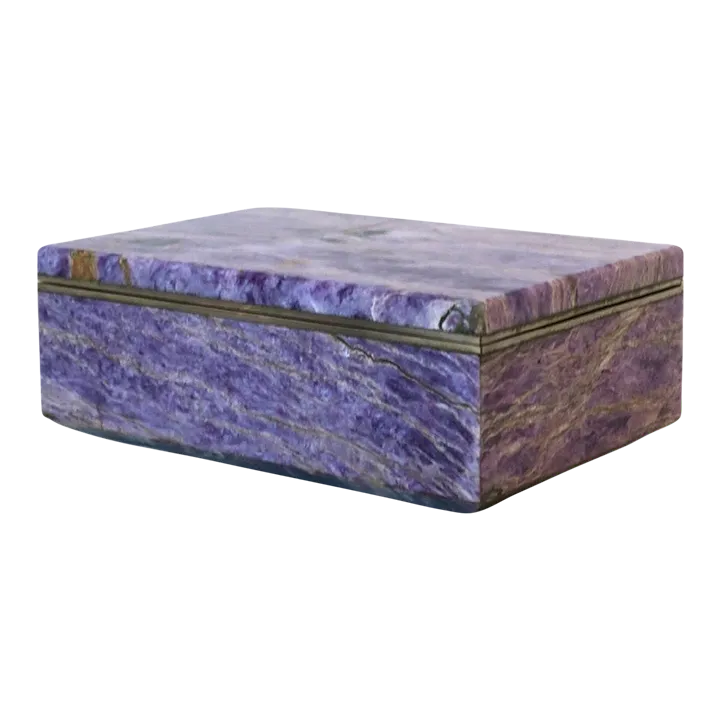 Purple Charoite Jewelry Box | Chairish