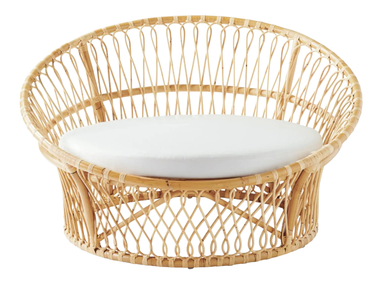 Natural Rada Loop Round Lounge Chair | Chairish