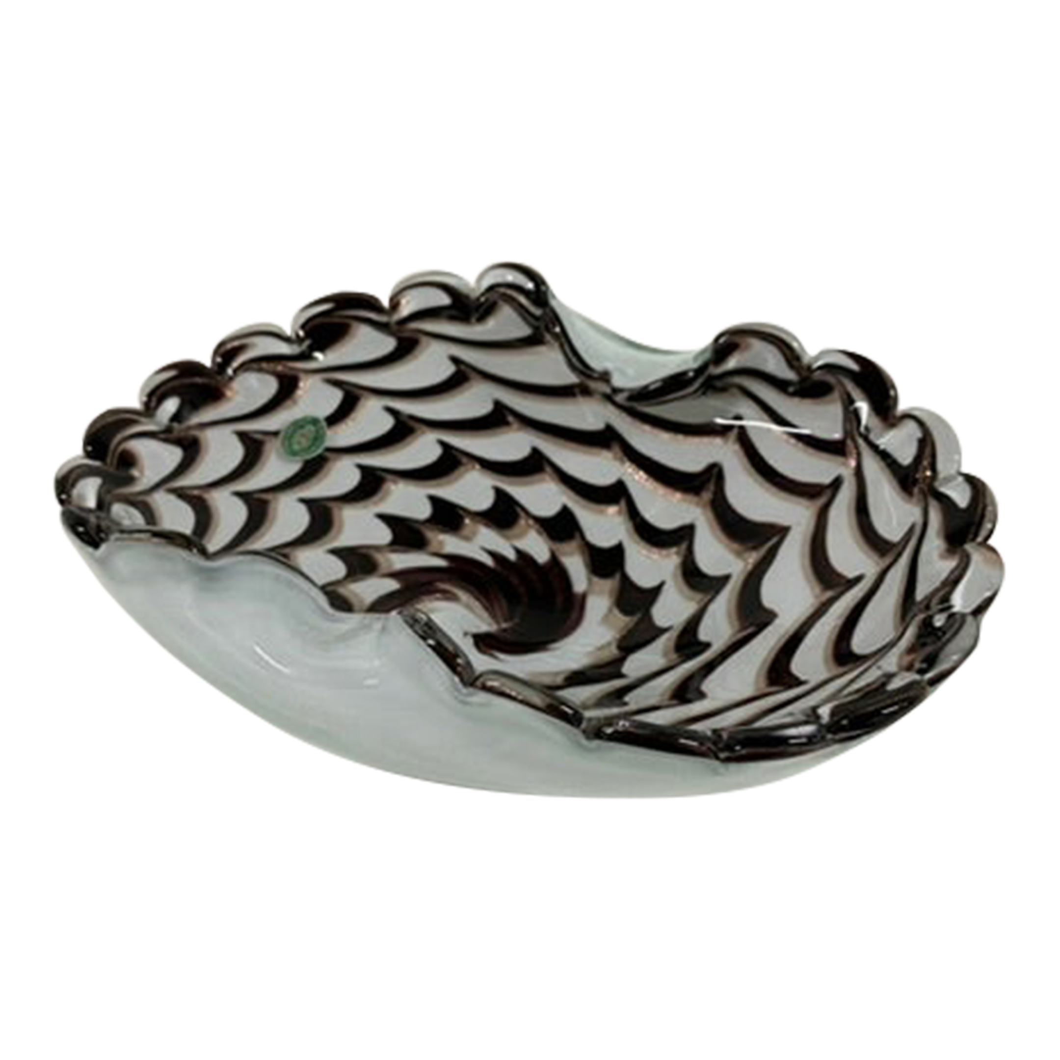 Venetian Art Glass Bowl by ''Balboa" Italy, Circa 1960 | Chairish