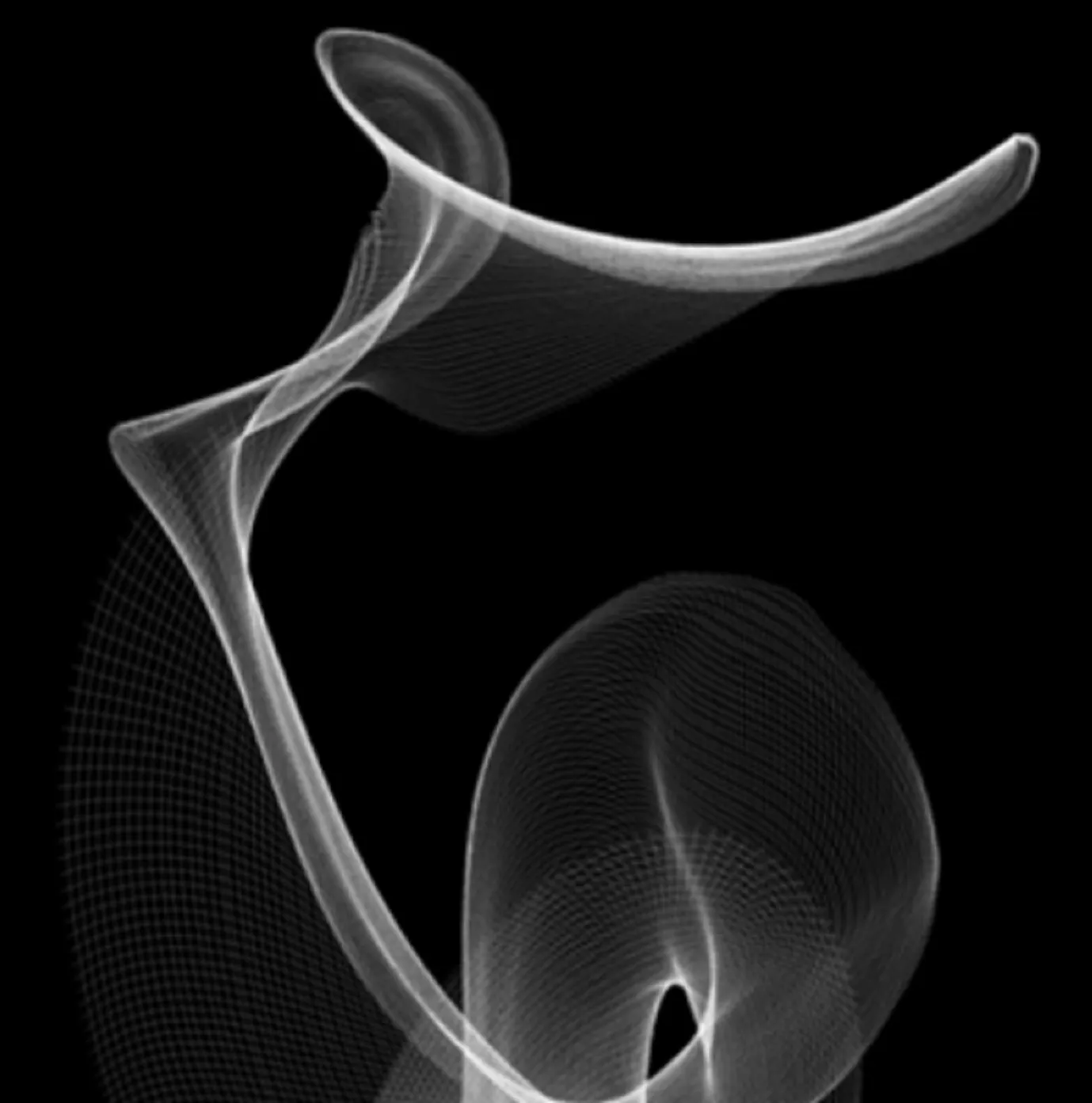 "Dancing Smoke" Limited Edition Print (1/16) Spirograph Digital Art ...