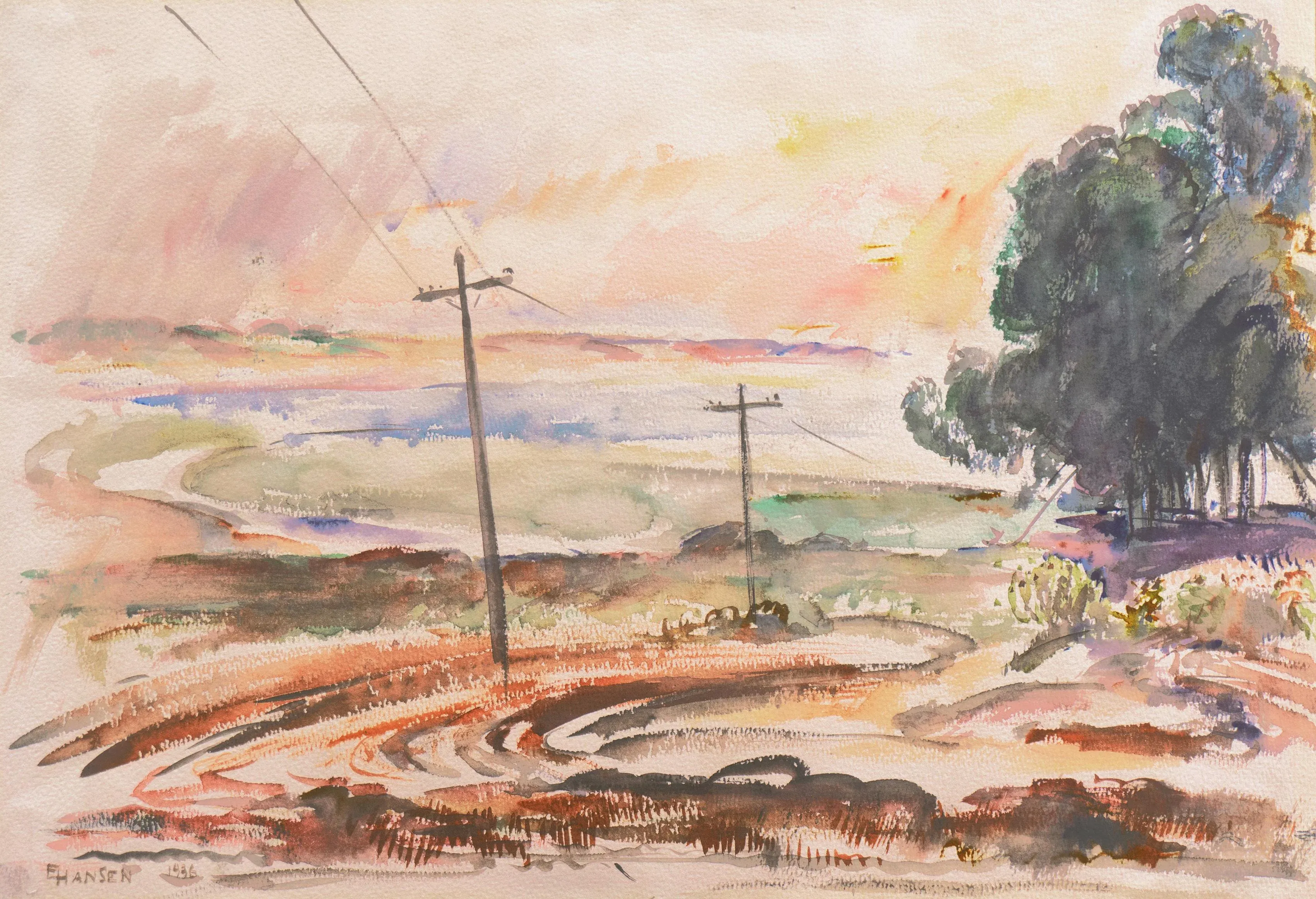 'California Landscape' by Ejnar Hansen, 1936, Royal Danish Academy, Art ...