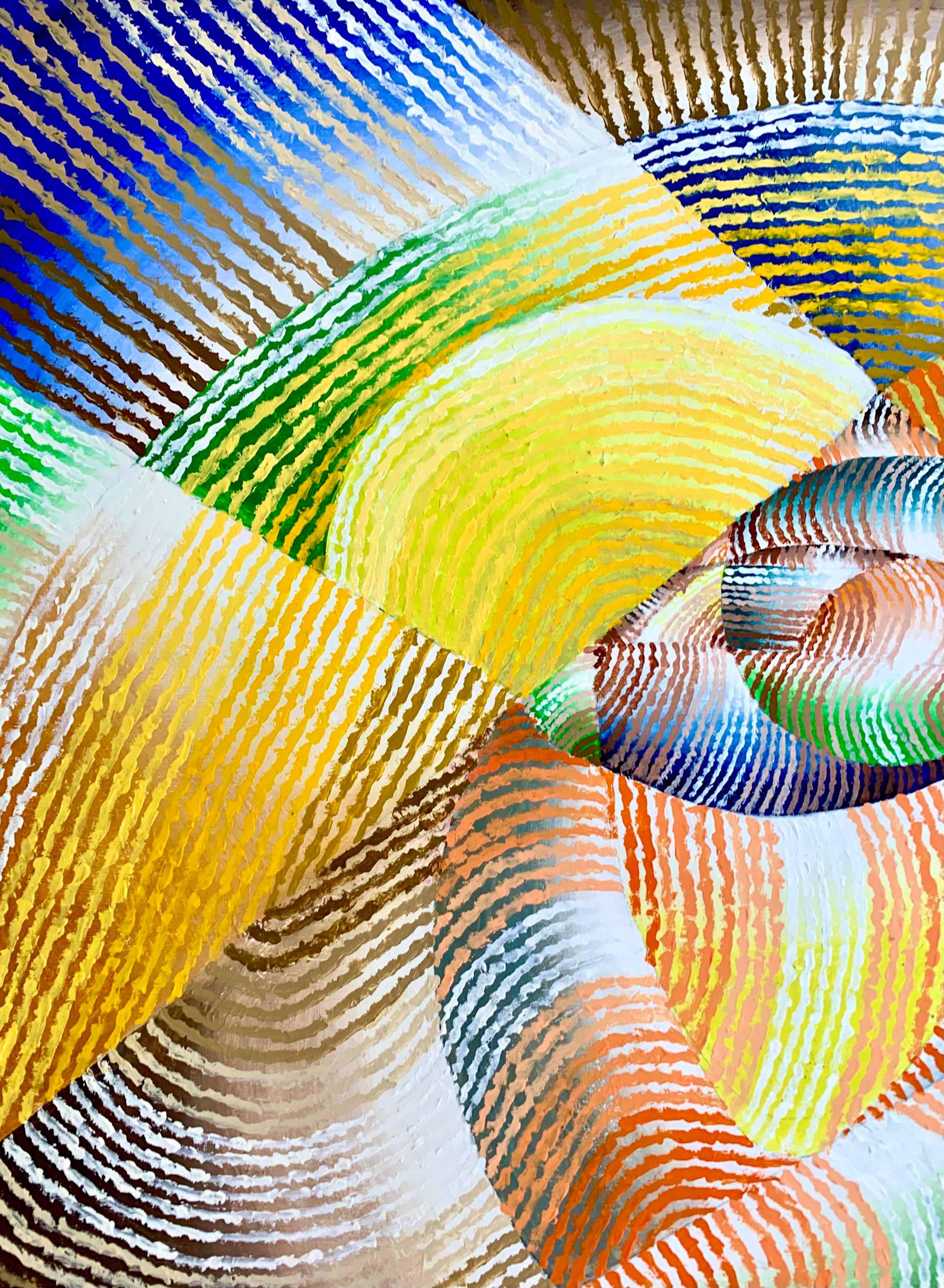1980’s Abstract Acrylic Painting by Cecily Hangen | Chairish