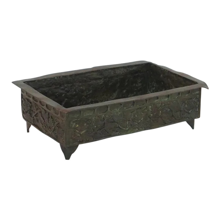 Late 20th Century Bonsai Iron Planter | Chairish