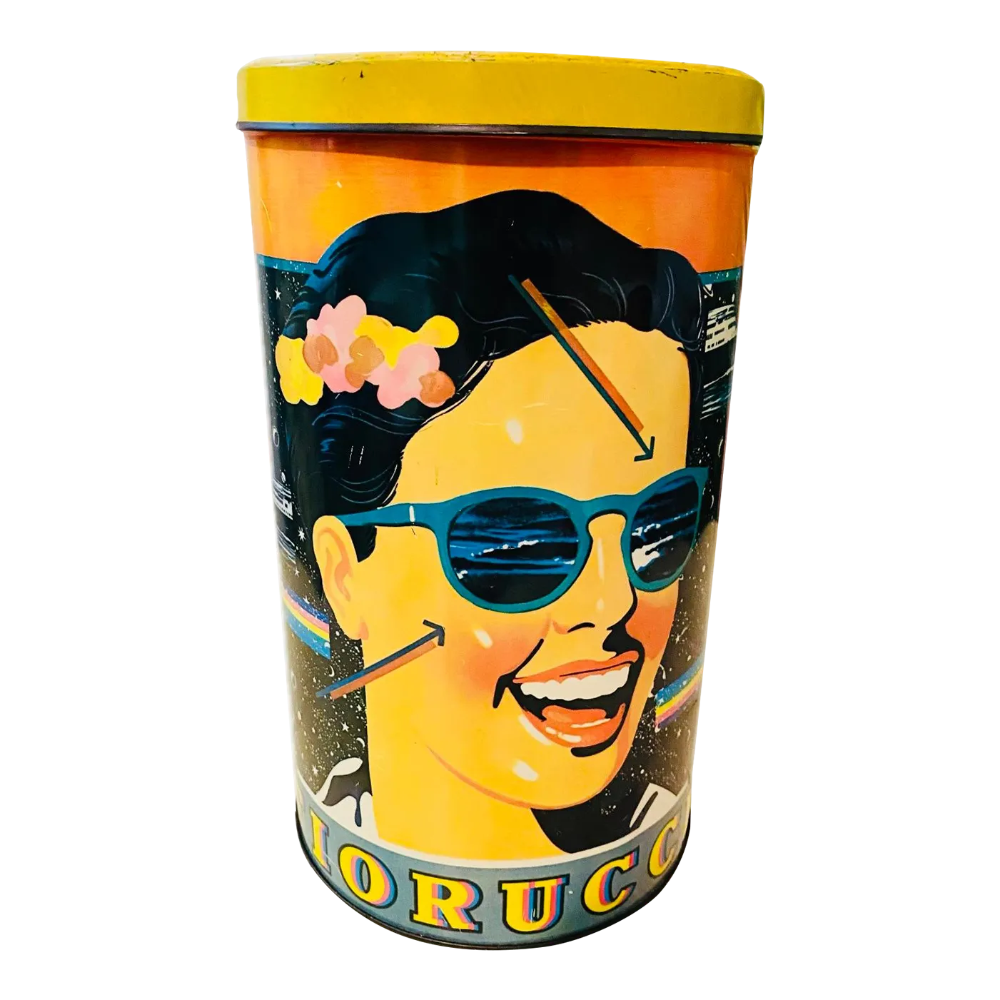 Vintage 1970s Fiorucci Tin Can Display Pop Art Colorful Fashion ...