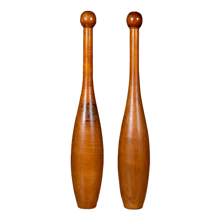 Turn of the Century Wooden Excercise/Juggling Pins C.1900 (Free ...