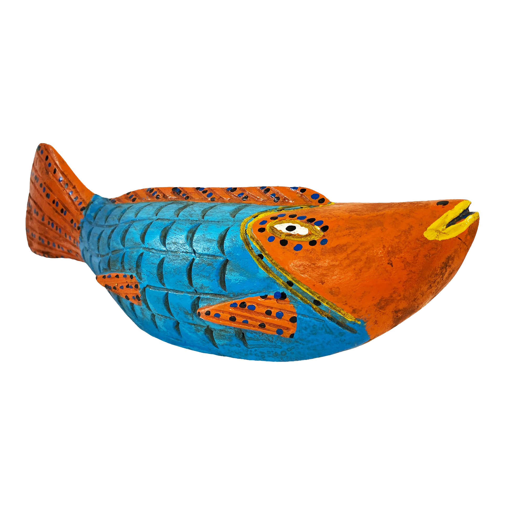 African Wooden Fish Bozo Tribe Mali 17" | Chairish