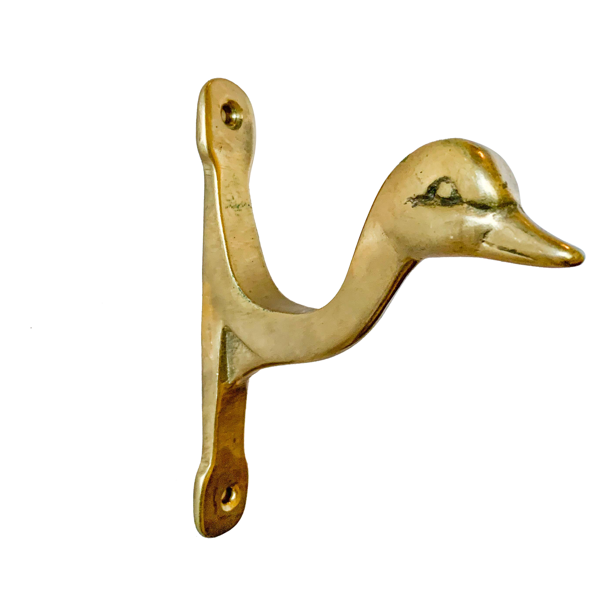 1970s Vintage Brass Swan or Duck Wall Hooks | Chairish