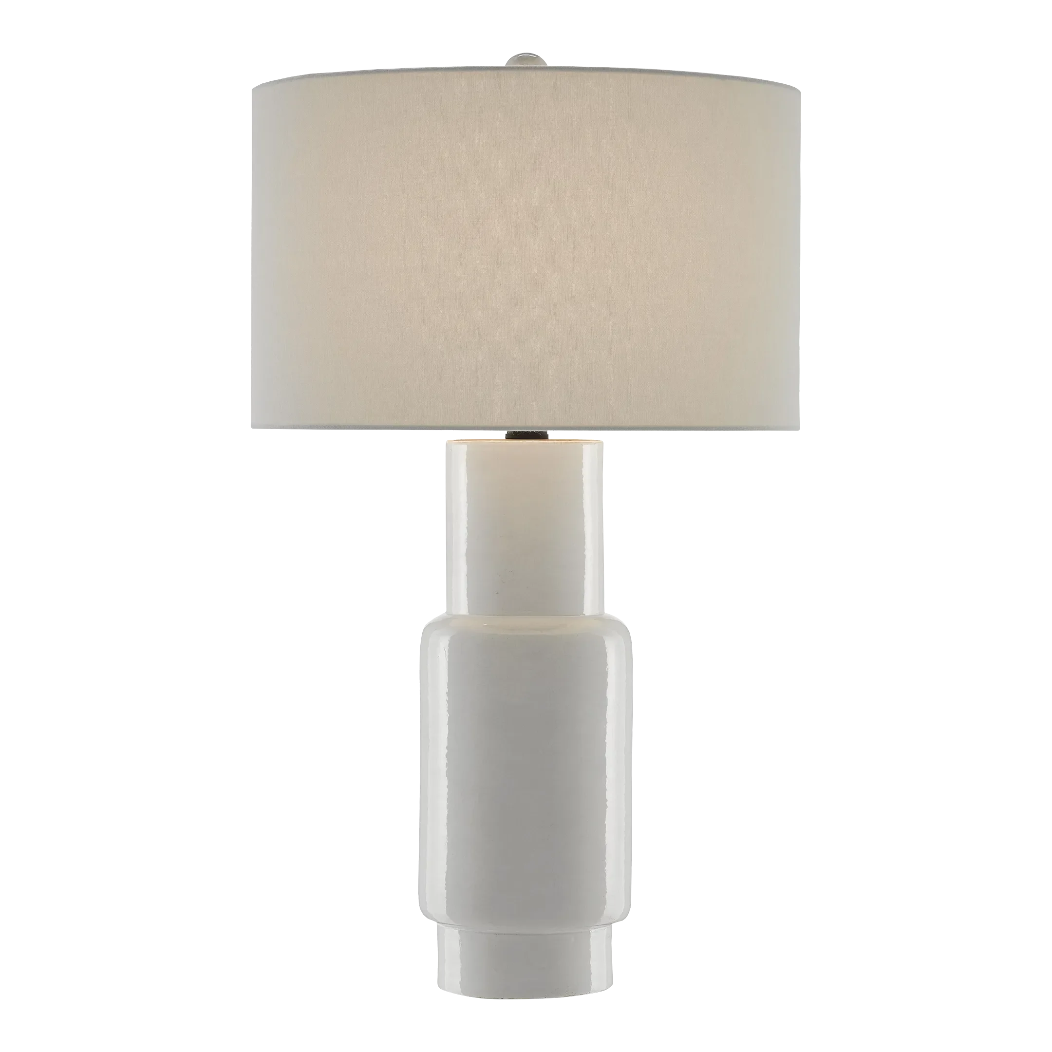 Currey & Company Janeen White Table Lamp | Chairish