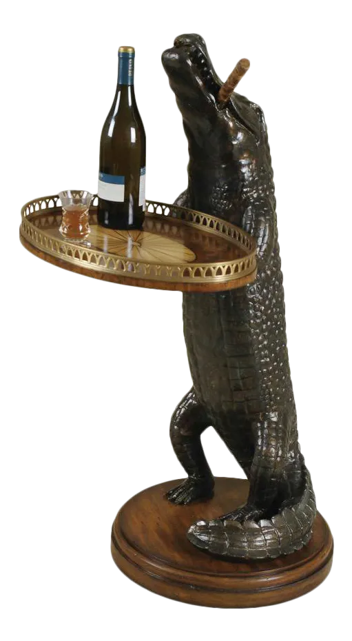 Maitland-Smith Alligator Occasional Table | Chairish