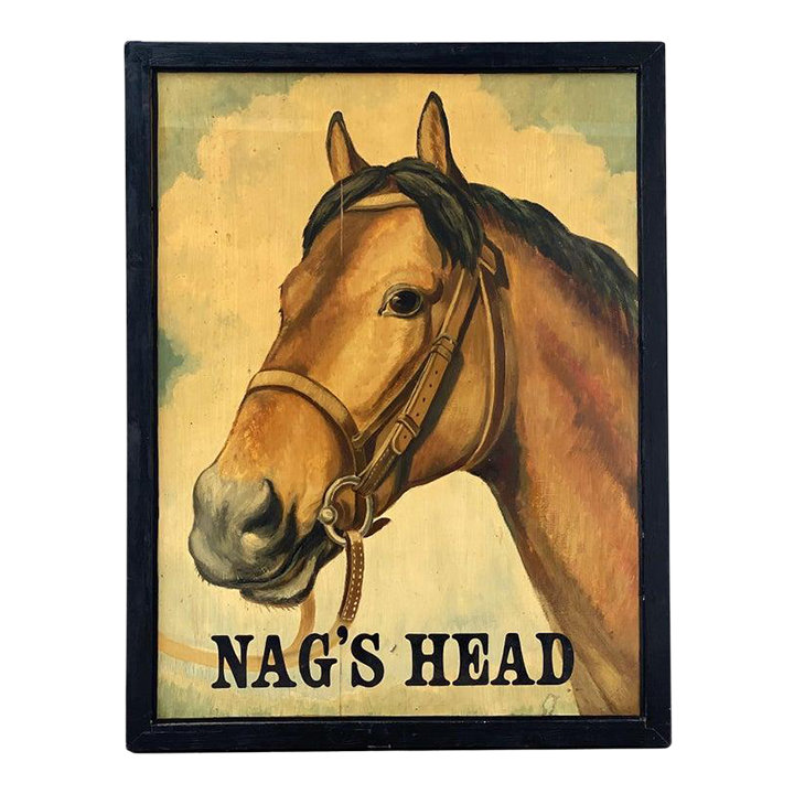 English Pub Sign, "Nag's Head" | Chairish